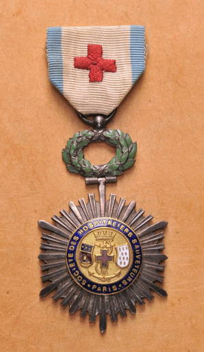 Medaille Der Gesellschaft Der Retter Des Departeme