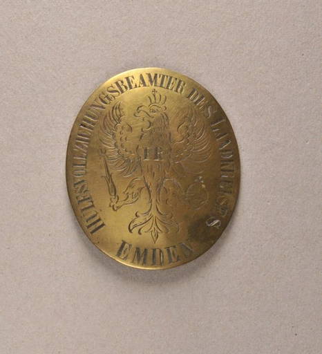 Prussia Service Badge Of A Justice Helper Servant In