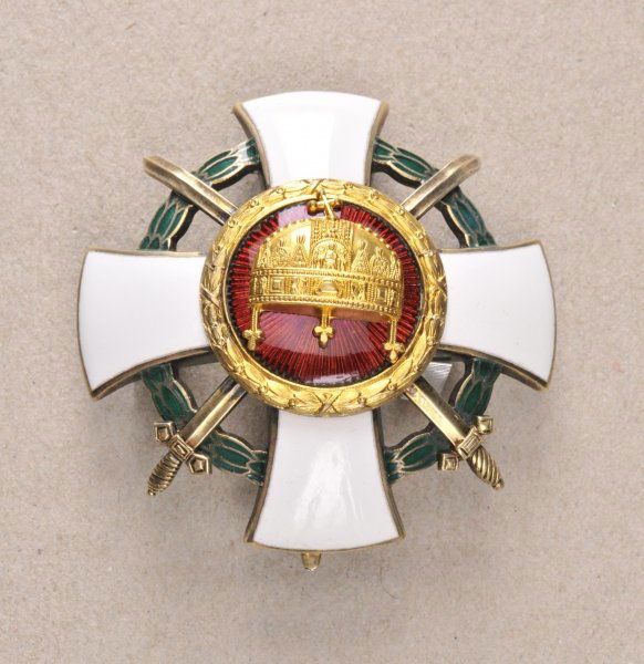 Hungary - Order of the holy Crown, officers cross.