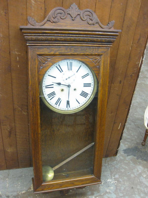 112: GREAT OAK SESSIONS WALL CLOCK - 50" TALL