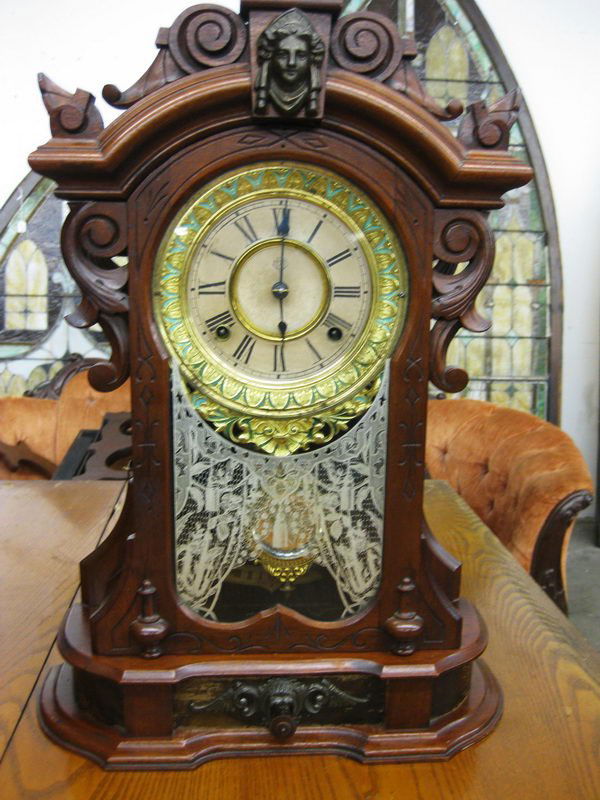113: GREAT ANSONIA (MONARCH) MANTLE CLOCK