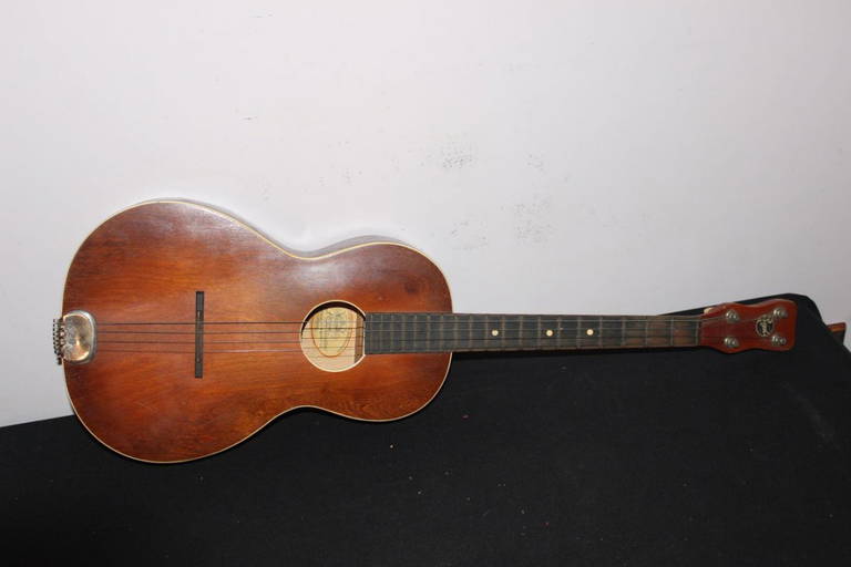 Regal Tenor 4 String Guitar W/ Case Back Needs To Be