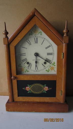 Seth Thomas Steeple Clock (sharon 7 W) 14.5" Tall W/