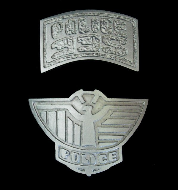 BLADE RUNNER POLICE BADGES - RARE MOVIE PROP RESIN