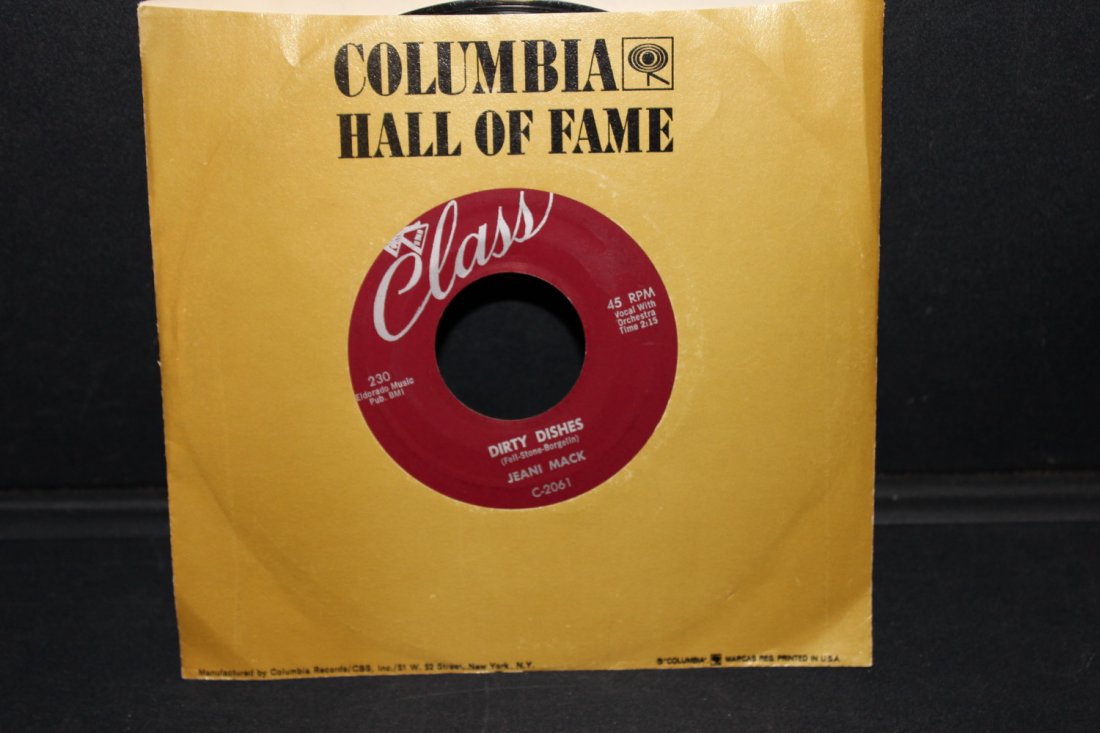 JEANI MACK DIRTY DISHES 45 RPM CLASS RECORDS