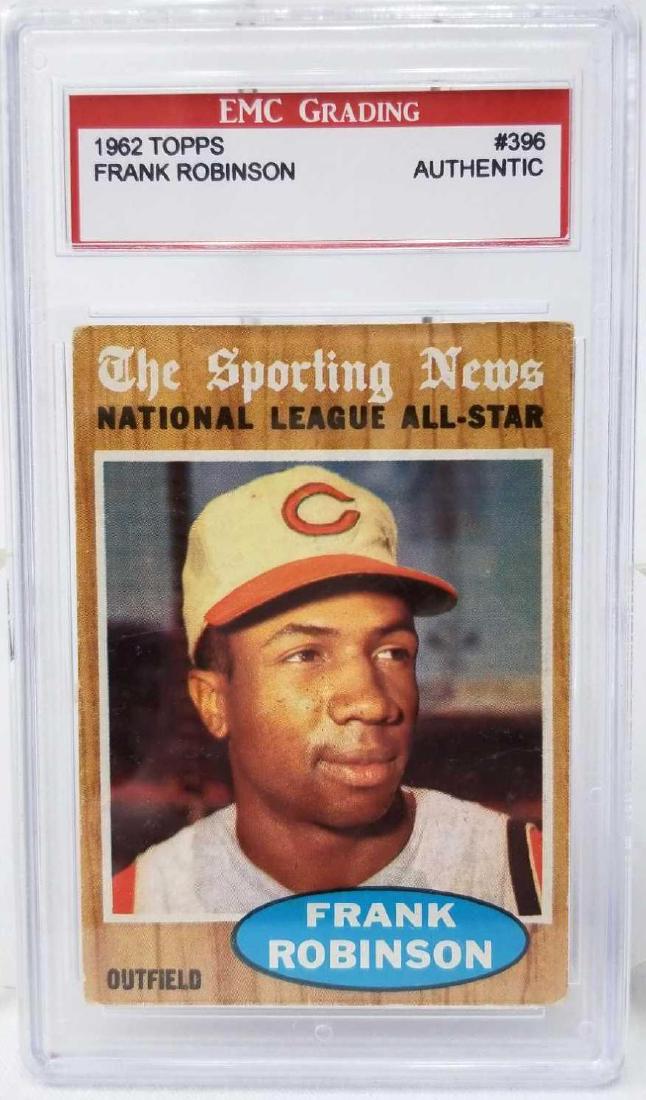1962 Topps Frank Robinson Baseball Card, EMC Graded