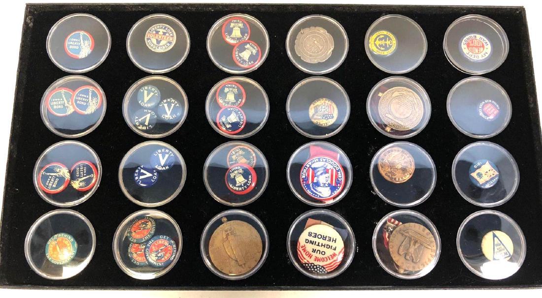 Collection Of Wwi And Wwii Era Pins To Include Wwi