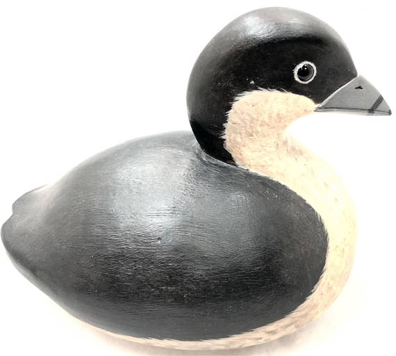 Pied Billed Grebe Decoy By R. Hess '93