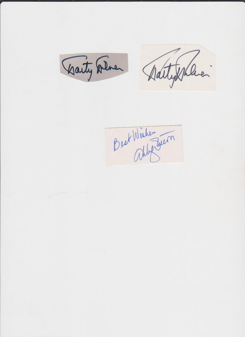 6: Marty Milner, 1931, 2 Autograph Signatures, American - Oct 01, 2011 ...