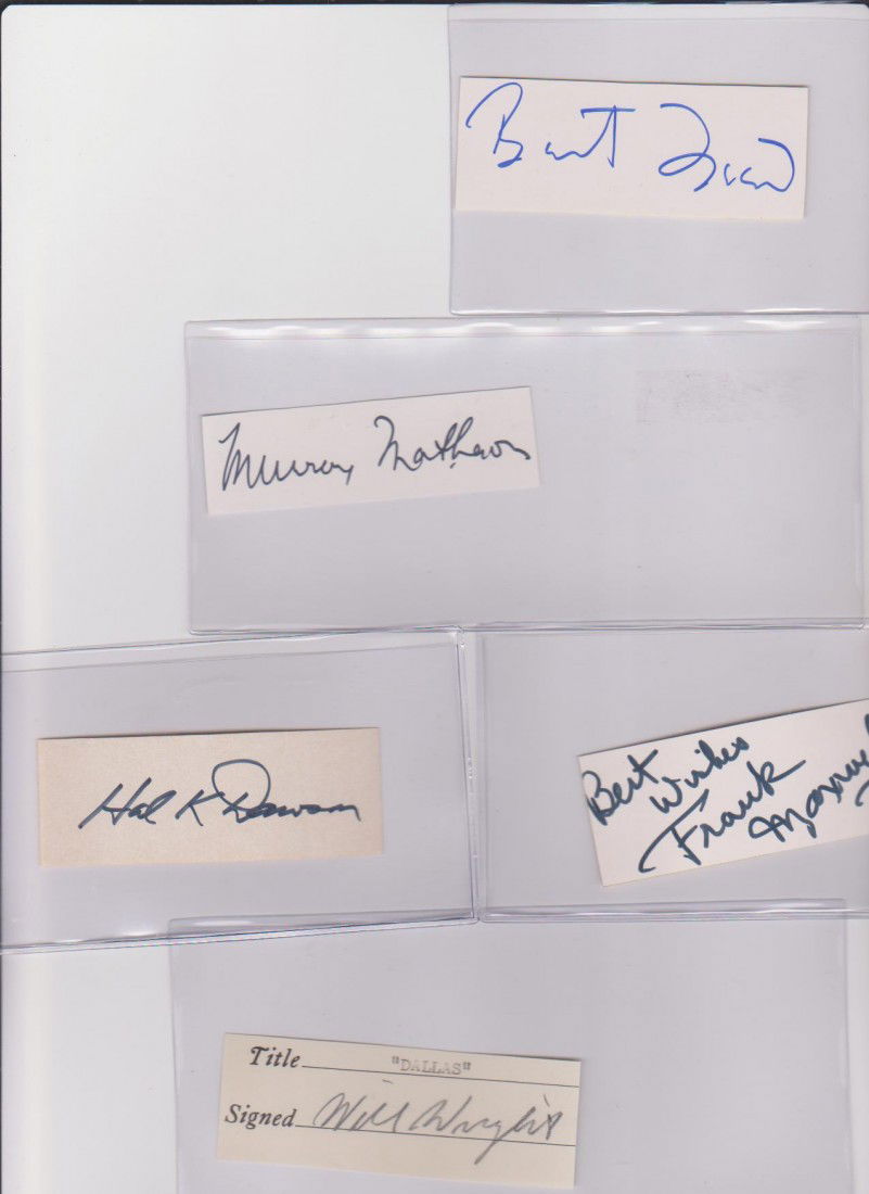 115: Collection of Autograph Signature Character Actors - Oct 01, 2011 ...