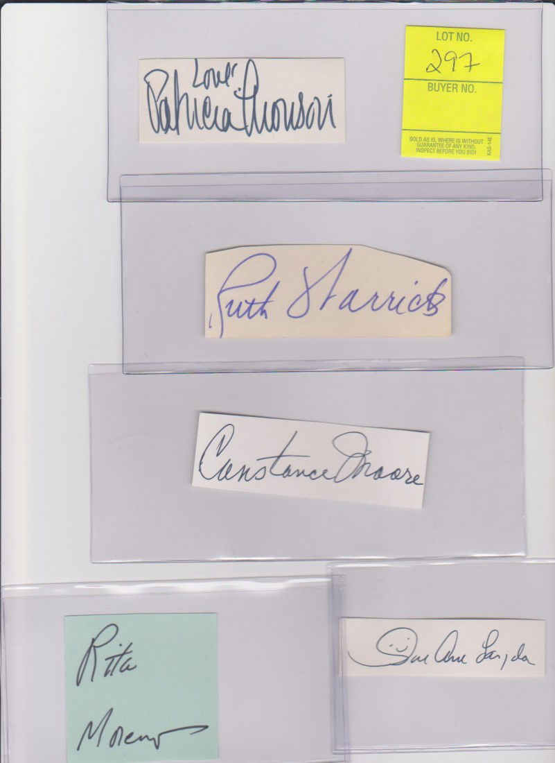 297: Patricia Morison 1915, Autograph Signature, is an