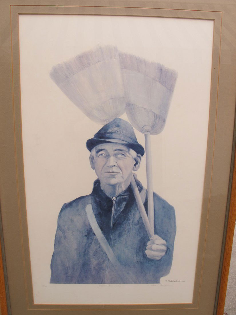 Jake The Broom Man By Charles Colombo, 87/100, Sig
