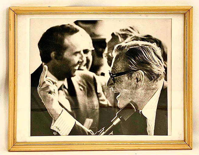 Vice President Rockefeller Gives The Middle Finger 1976