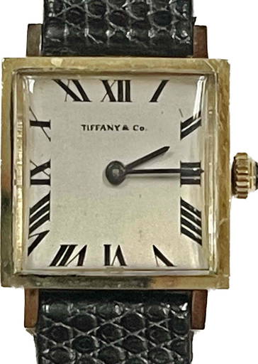 14k Tiffany Unisex Tank Style Watch