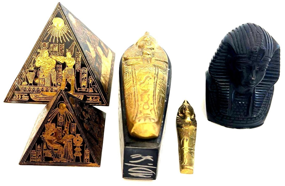 Collection Of Vintage Egyptian Collectibles