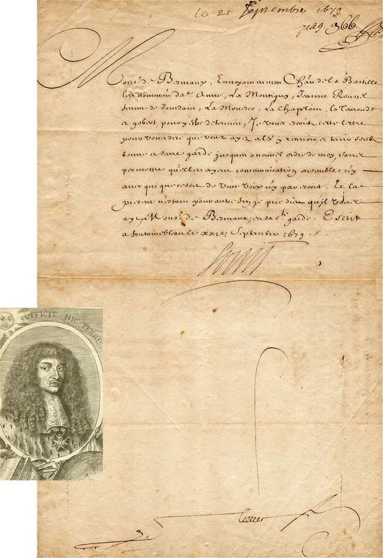 0321: LOUIS XIV SIGNED DOCUMENT
