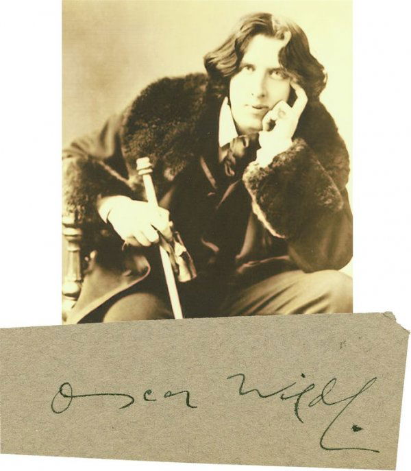 0699: OSCAR WILDE SIGNED SIGNATURE
