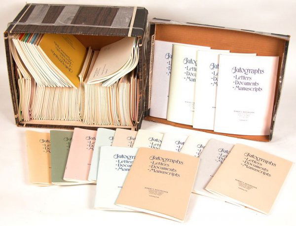 0709: 116 ROBERT BATCHELDER AUTOGRAPH CATALOGS