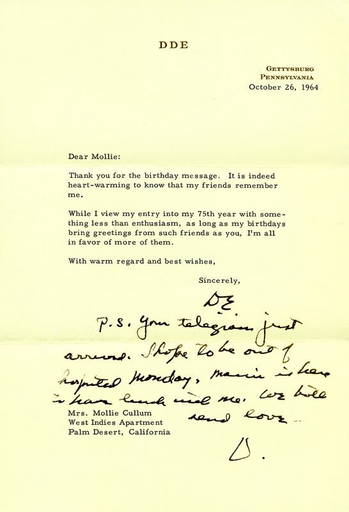 Dwight Eisenhower Signed Letter /handwritten Note
