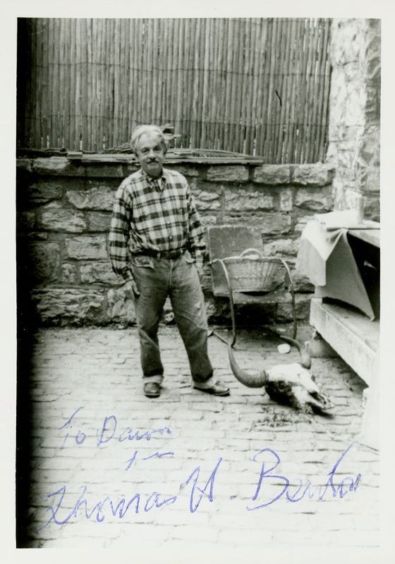 Painter Thomas H. Benton Signed Photograph