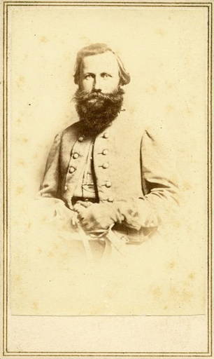 J.e.b. Stuart Cdv Portrait Vignette In Uniform