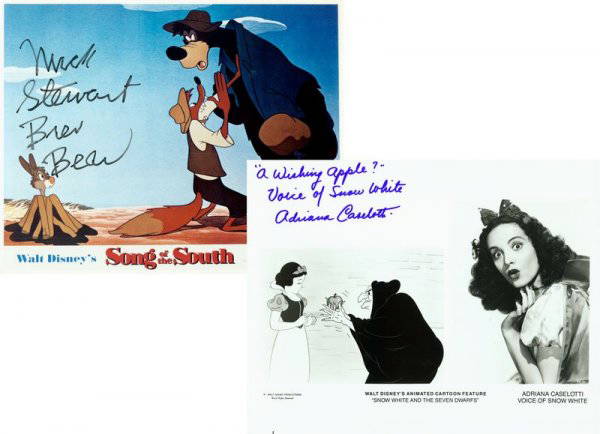 Pioneer Walt Disney Voice Actors Signed Photos