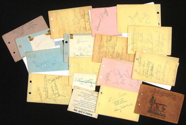 Pacific Coast Baseball Players Signed Signatures