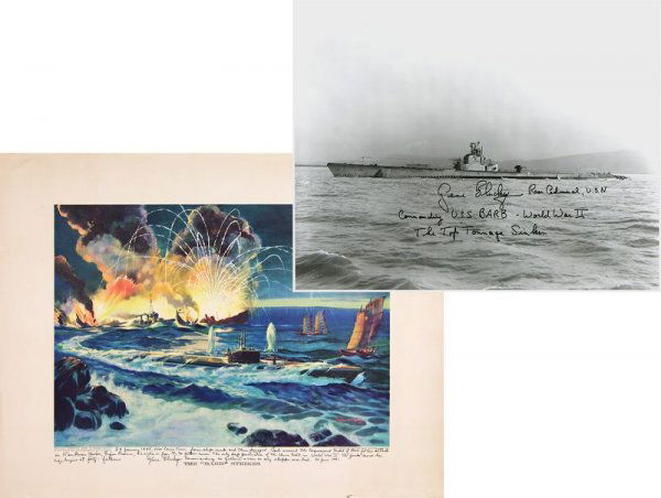 224: USS BARB: ADMIRAL GENE FLUCKEY SIGNED PHOTO/PRINT