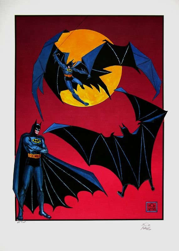 741: BOB KANE SIGNED LTD EDITION BATMAN PRINTS