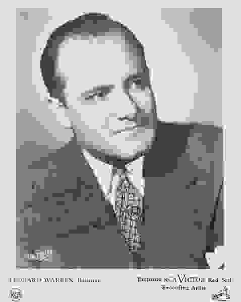 Vintage Leonard Warren Signed Photograph