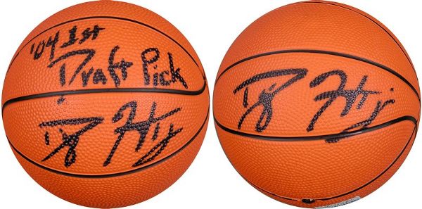 TWO DWIGHT HOWARD SIGNED BASKETBALLS - Apr 24, 2005 | Signature House in CA