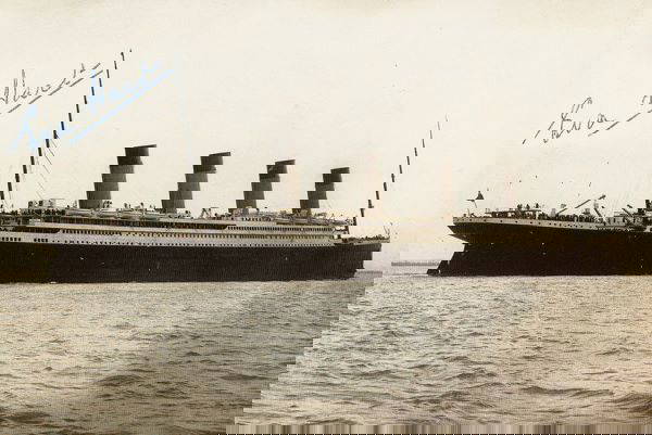 Survivor Eva Hart Signed Photo Of Titanic