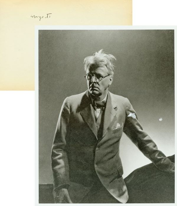 0773: WILLIAM BUTLER YEATS SIGNED SIGNATURE