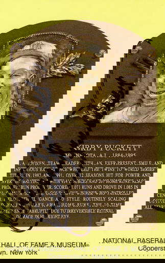 Kirby Puckett Signed Hall Of Fame Cards (3)