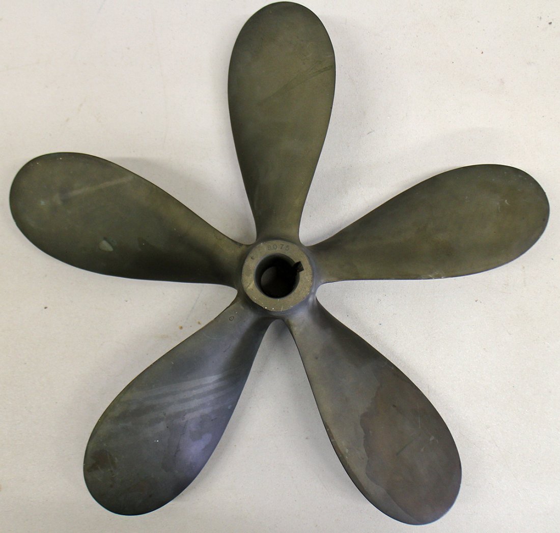 Vintage Chris Craft Bronze 5 Blade Boat Propeller