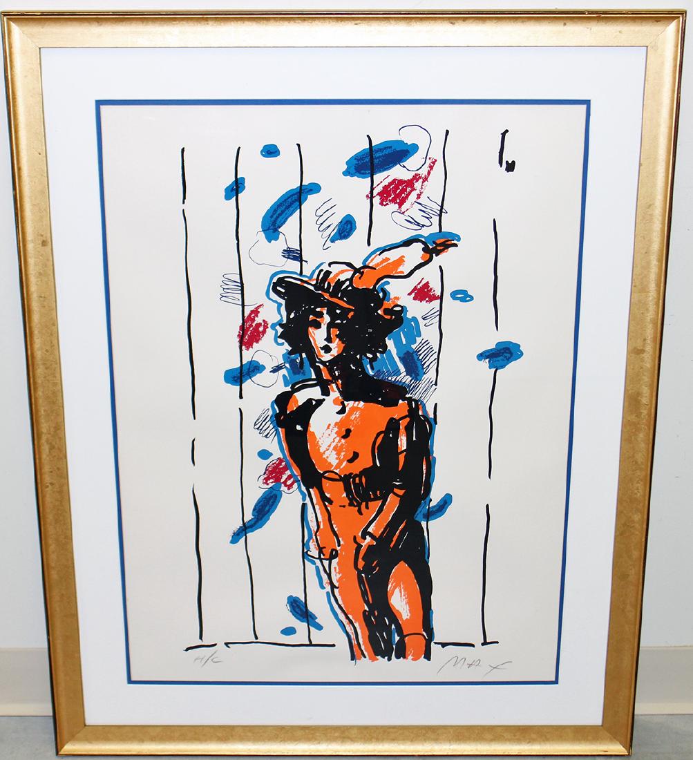 Peter Max "with Feathers" Lithograph