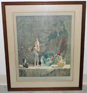 Hovsep Pushman Signed Lithograph (oriental Still