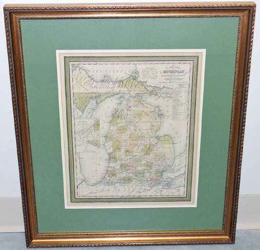 1850 Map Of Michigan