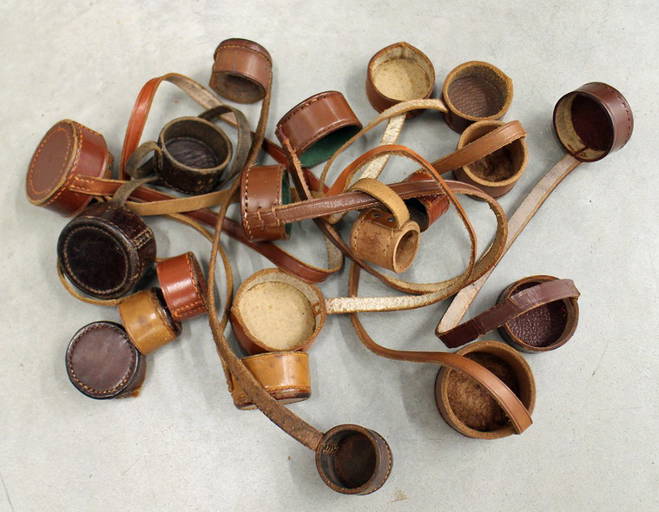 Vintage Wwii Leather Scope Covers