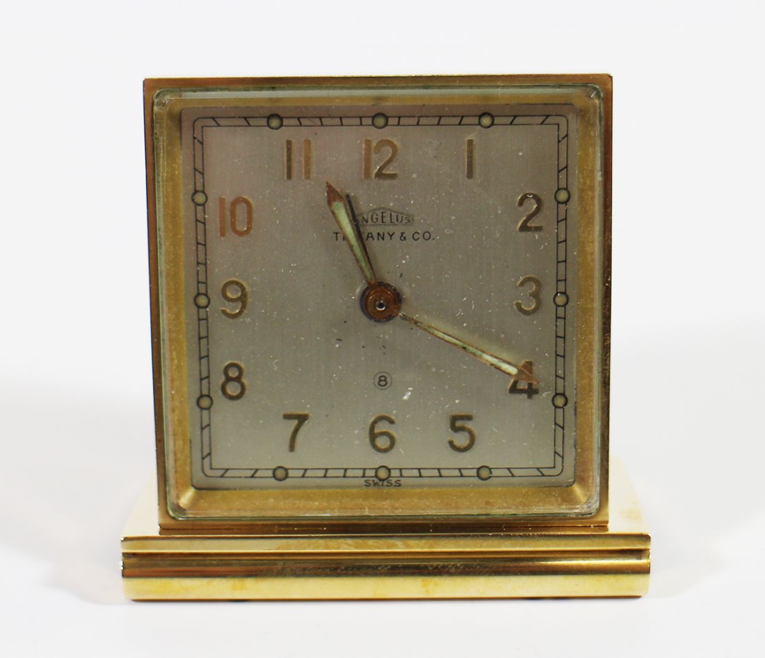 Tiffany & Co Angelus 15 Jewel Travel Alarm Clock