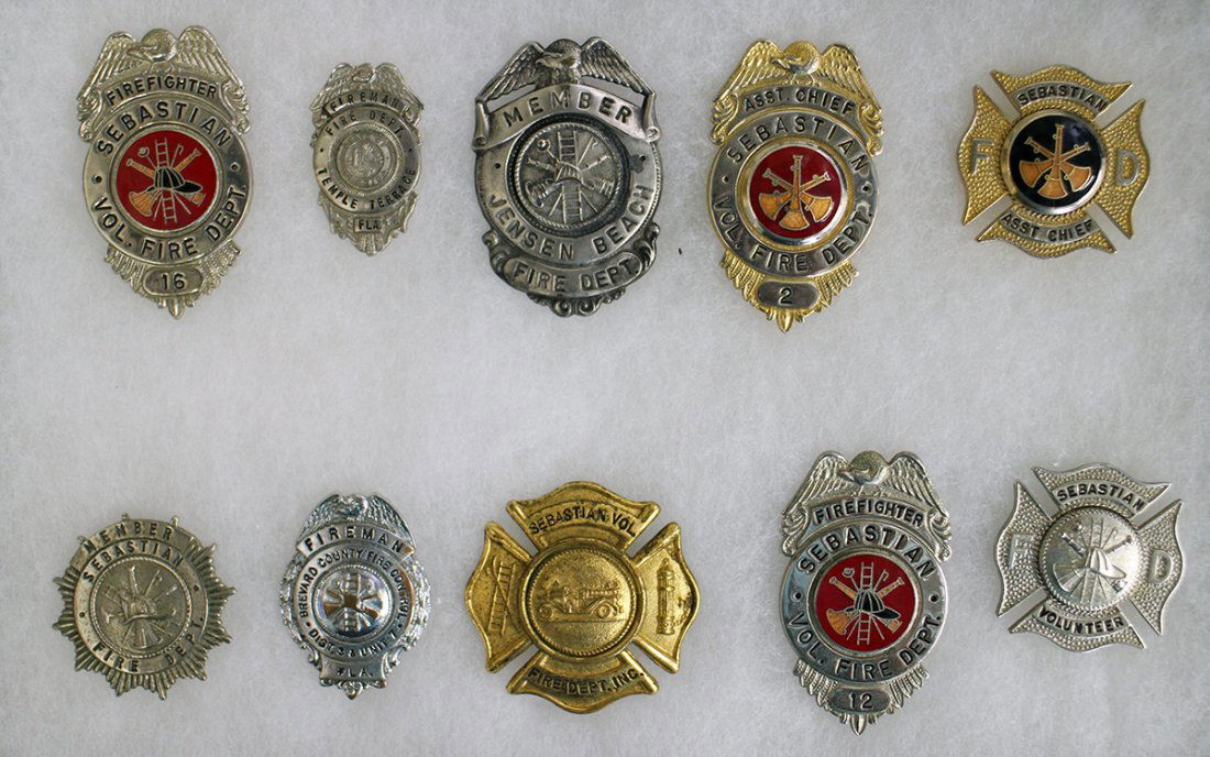 FLORIDA FIRE DEPARTMENT BADGES