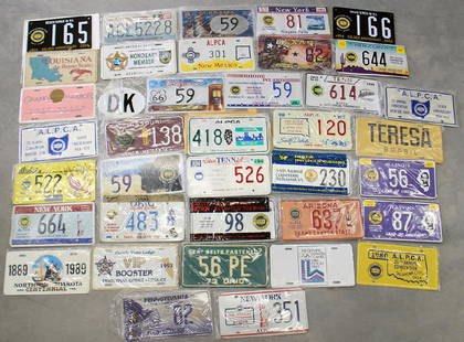 Collection Of License Plates