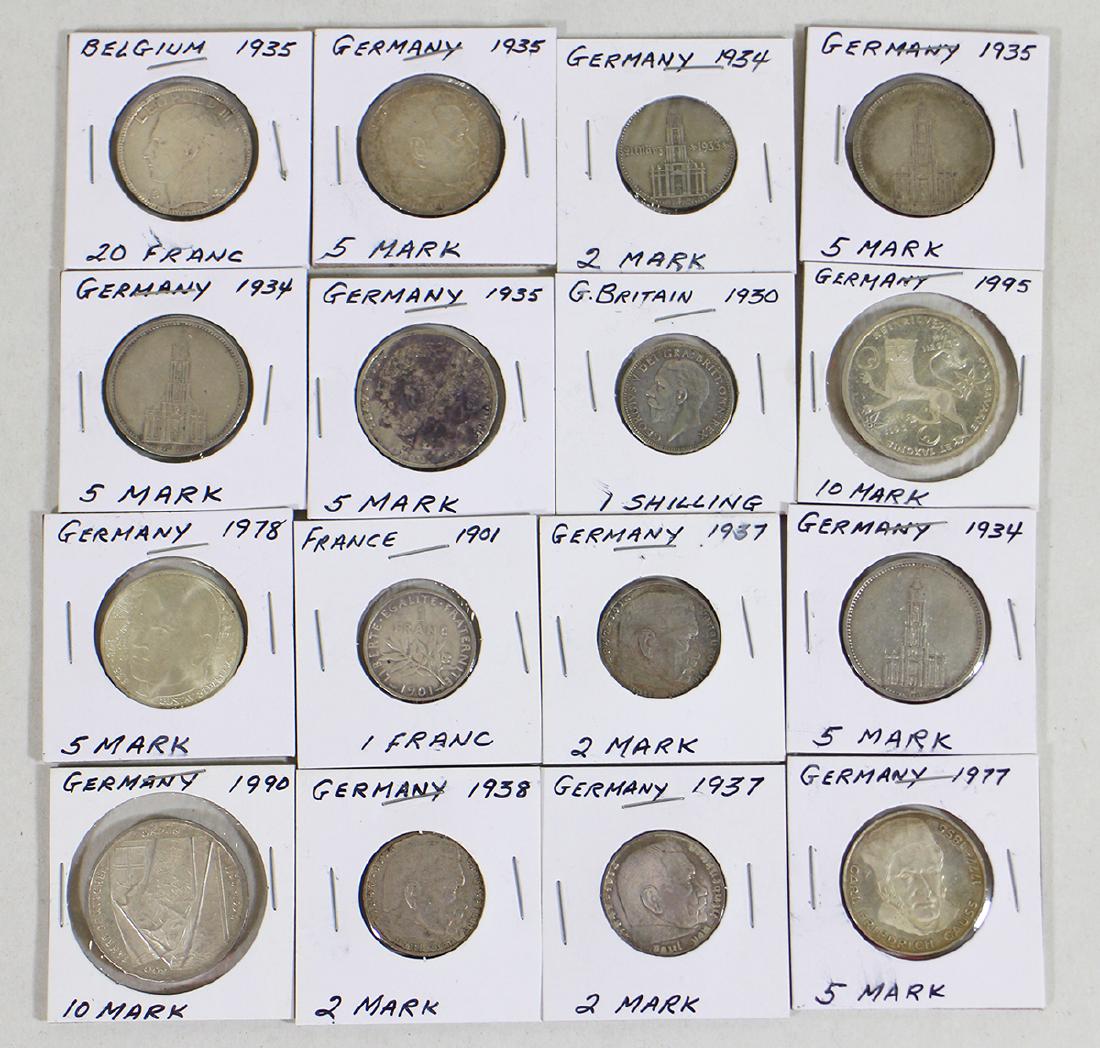 (16) European Silver Coins