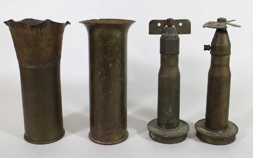 Wwii Trench Art, Artillery Inert Projectile