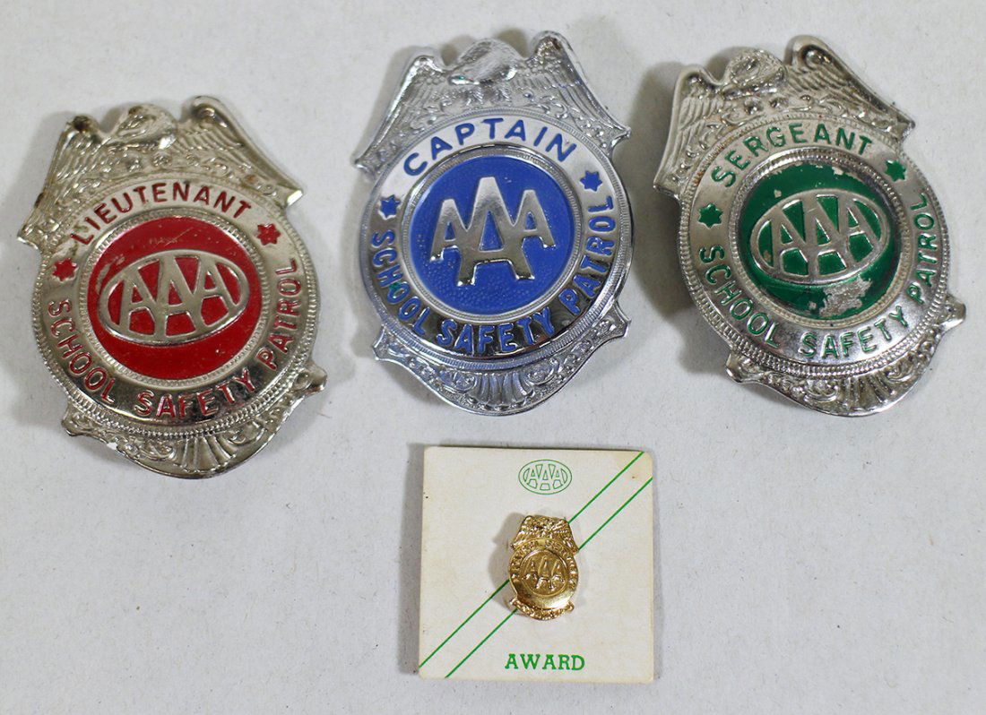 Vintage Safety Patrol Badges