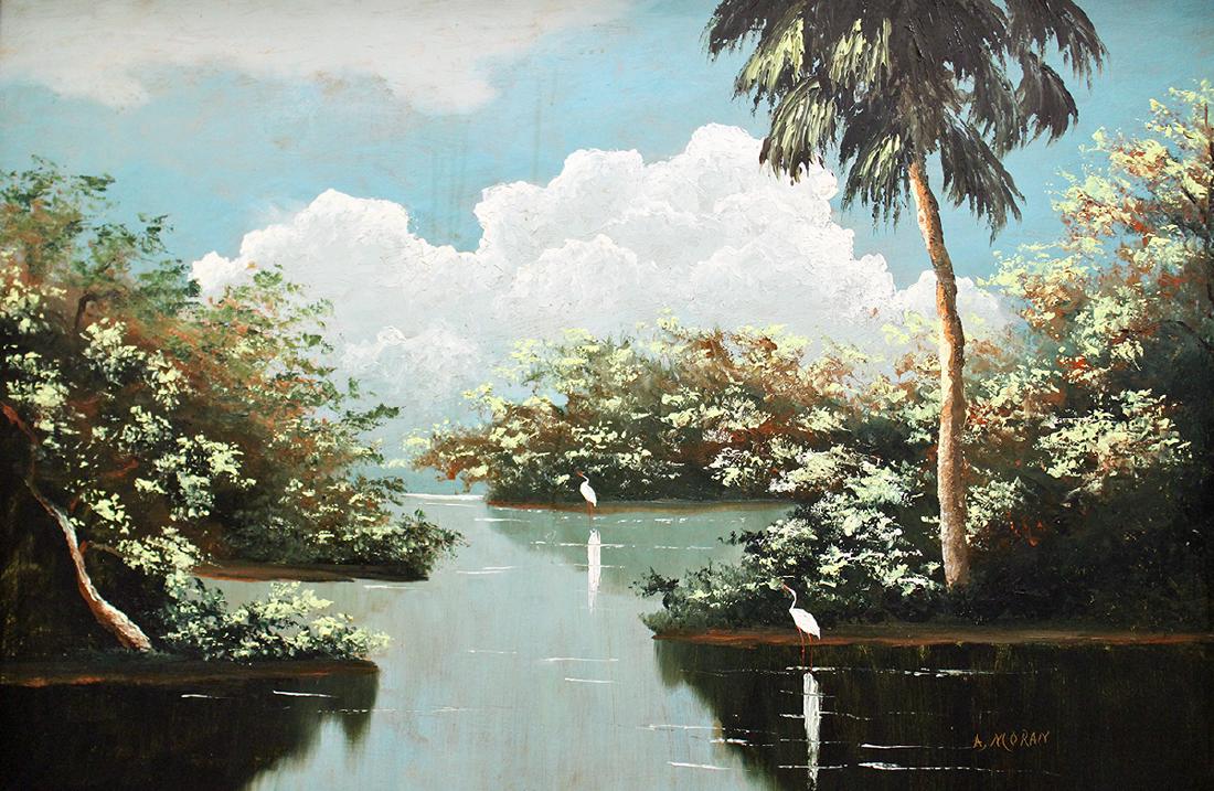 ALFONSO MORAN HIGHWAYMEN PAINTING