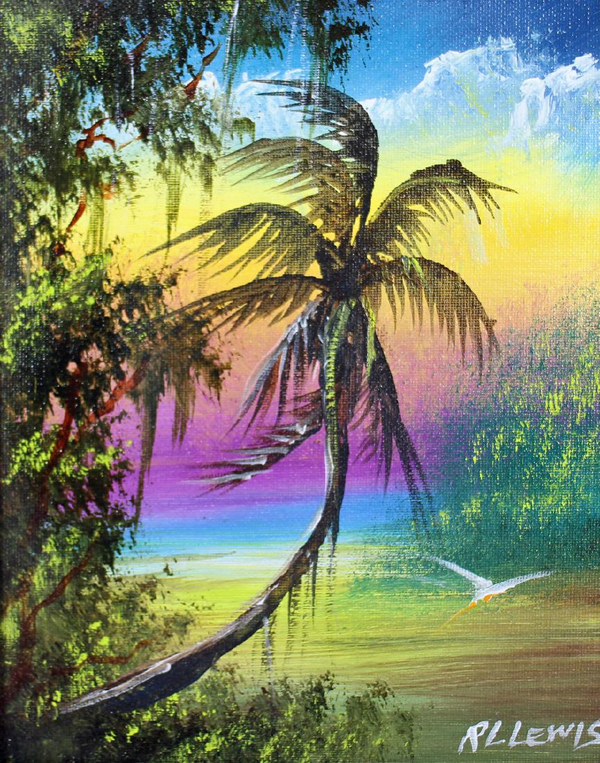 R.L. LEWIS HIGHWAYMEN PAINTING