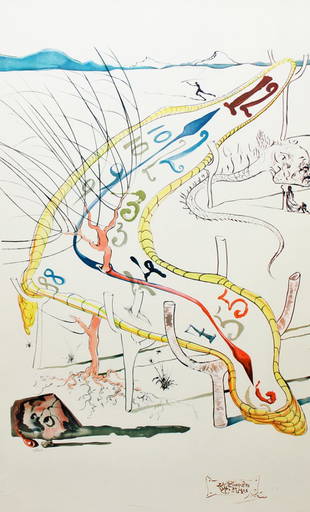 Salvador Dali Frozen Watch Of Space Lithograph