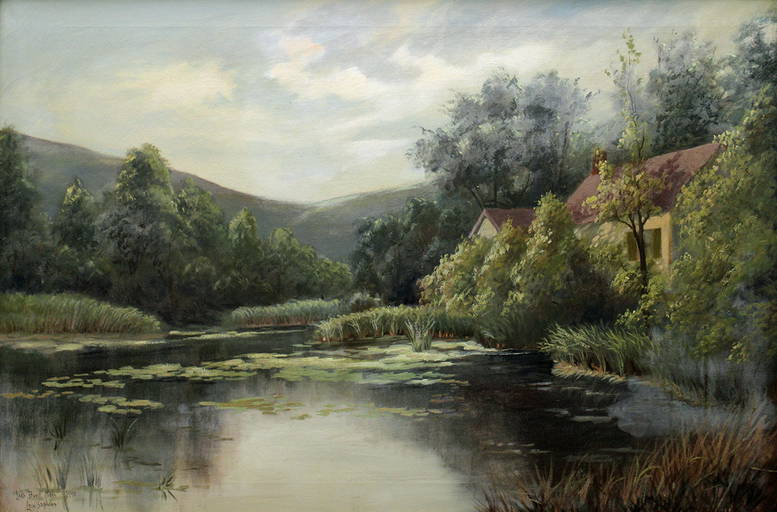 Louis Saphier Lake Buel Massachusetts Painting