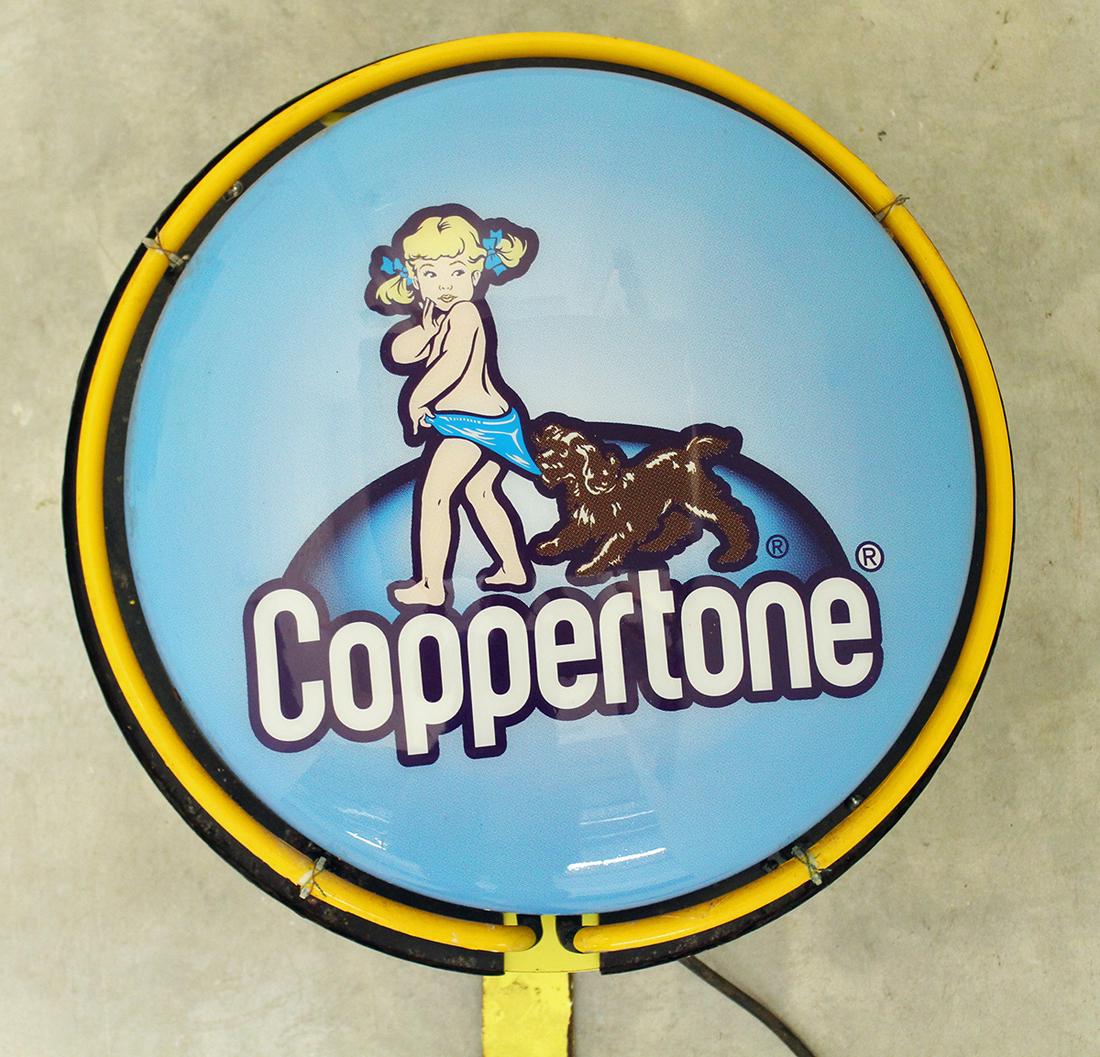 VINTAGE COPPERTONE ADVERTISING LIGHT SIGN - Nov 02, 2019 | Vero Beach ...